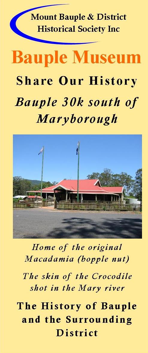 Mount Bauple and District Historical Society Inc
